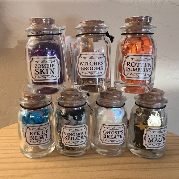 Target | Holiday | Target Bullseye Mini Potion Glass Bottles Nwt | Poshmark